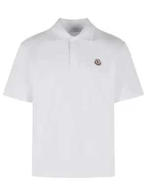 Moncler Cotton Polo Shirt - White