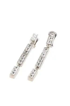 Alessandra Rich Embellished Metal Earrings