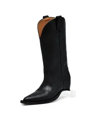 MAISON MARGIELA Leather Western Boots - Multicolor