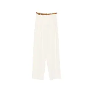 Max Mara Neutrals Trousers Tailored Trousers - Cream