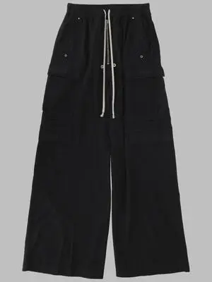 Rick Owens Pantalone Double Cargo Jumbo Belas - Black