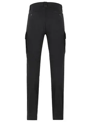 C.P. COMPANY Cotton Blend Cargo Trousers - Black