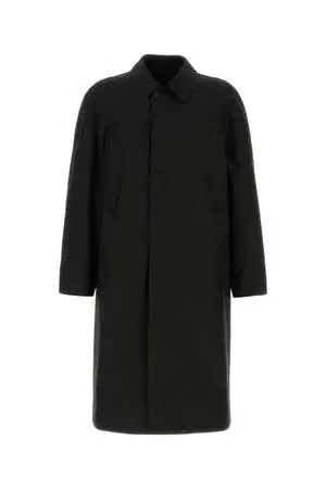Prada Cotton Overcoat - Black