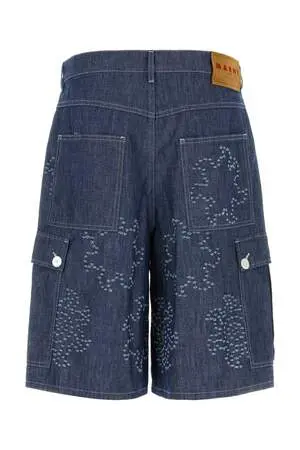 Marni Denim Bermuda Shorts - Blue
