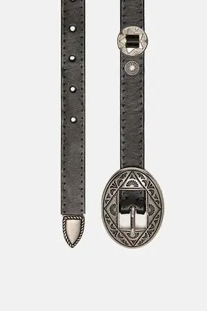 GOLDEN GOOSE Wash Leather Belt