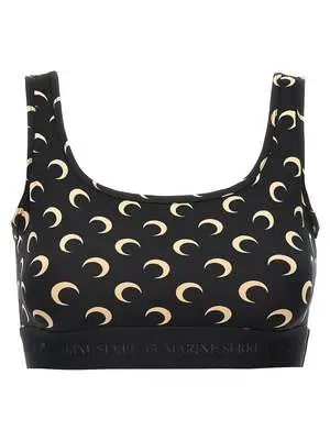 MARINE SERRE Moon Sporty Stretch Top - Black