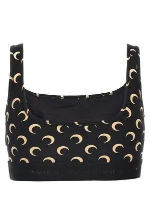 MARINE SERRE Moon Sporty Stretch Top - Black