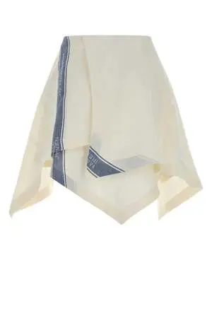 JW Anderson Ivory Linen Mini Skirt