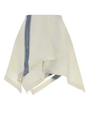 JW Anderson Linen Mini Skirt - White