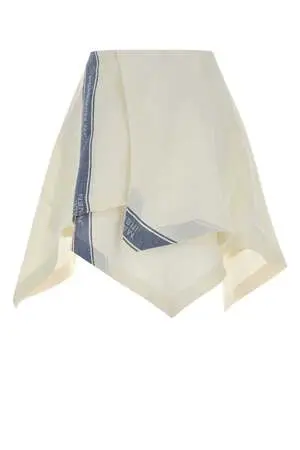 JW Anderson Linen Mini Skirt - White