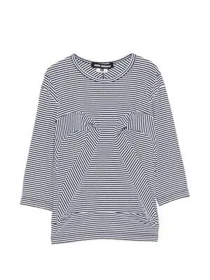 Junya Watanabe Striped Cotton T-shirt - Multicolor