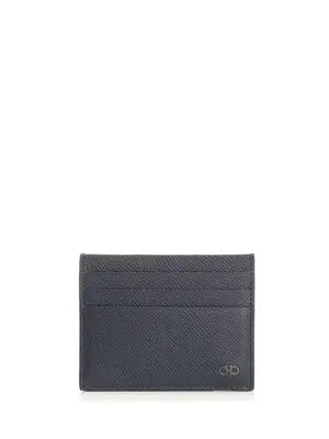 FERRAGAMO Gancini Credit Card Holder - Blue