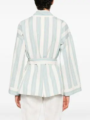 FORTE_FORTE Striped Kimono Jacket