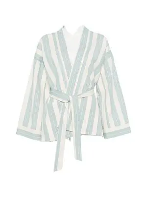 FORTE_FORTE Striped Kimono Jacket - Multicolor