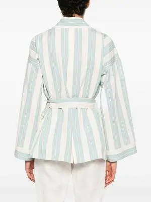 FORTE_FORTE Striped Kimono Jacket - Multicolor