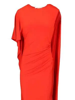 Stella McCartney Asymmetrical Cape Maxi Dress