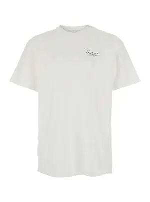Givenchy T-shirt With Logo On Front And Back In Cotton For - White