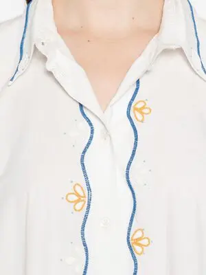 FORTE_FORTE Embroidered Cotton Shirt