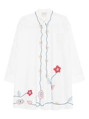 FORTE_FORTE FORTE FORTE Embroidered Cotton Shirt Multicolor