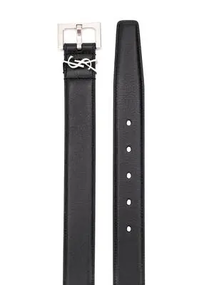 Saint Laurent Cassandre Leather Belt