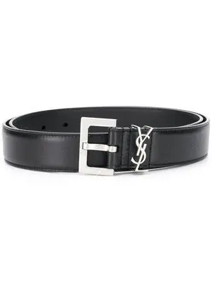 Saint Laurent Cassandre Leather Belt - Multicolor