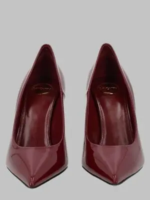 Saint Laurent SAINT LAURENT Glossed Leather Pumps Multicolor