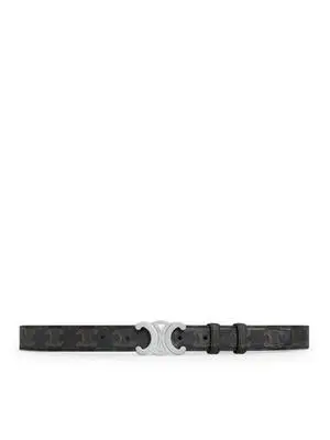 Celine Medium Triomphe Belt In Triomphe Canvas