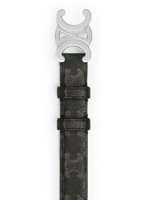 Celine Medium Triomphe Belt In Triomphe Canvas