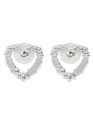 SELF-PORTRAIT Crystal Heart Earrings