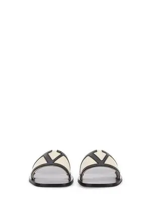 Valentino Garavani Viva Superstar Slide Sandal In Nappa Leather - Cream