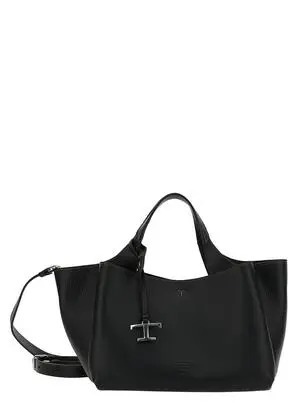 TOD'S Handbag 't Timeless' With Embossed Logo In Black Garnet Leather For - Multicolor