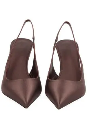 Paris Texas Lidia Slingback Pumps - Brown