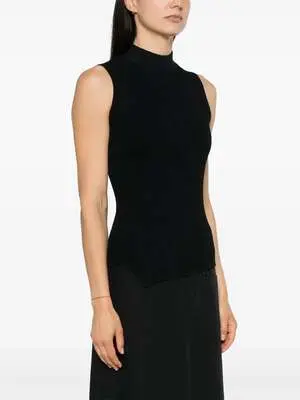 TOTEME Asymmetric Knit Top White