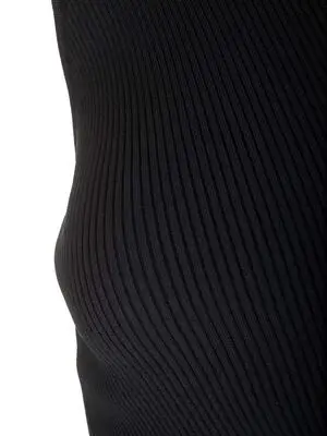 TOTEME Asymmetric Knit Top - Black