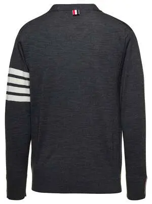 Thom Browne Wool V-neck Cardigan