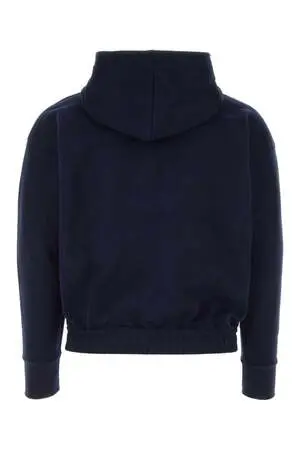 Saint Laurent Dark Cotton Sweatshirt - Blue