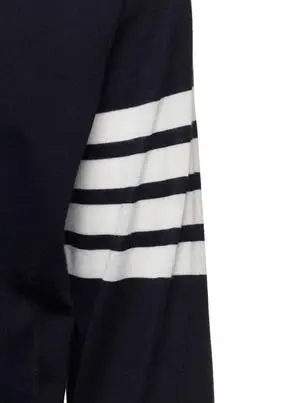 Thom Browne Wool V-neck Cardigan - Multicolor