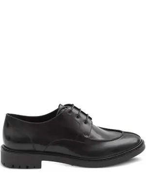 Saint Laurent Smooth Leather Derbies - Black
