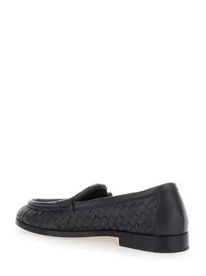 Bottega Veneta Intreccio Leather Loafers - Multicolor