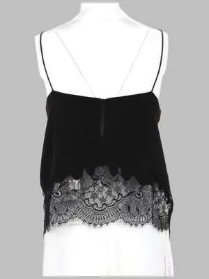 SELF-PORTRAIT Top Con Pizzo E Cristalli