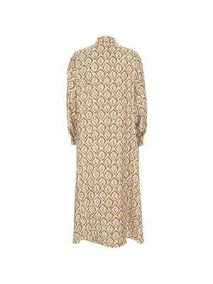 Max Mara Printed Silk Maxi Dress