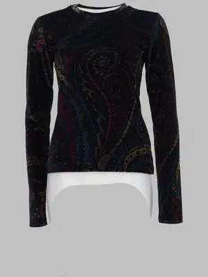 Etro Paisley Print Slim Fit Top - Multicolor