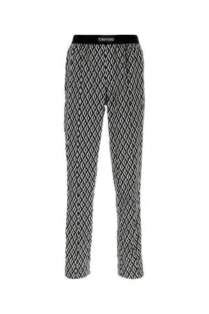 TOM FORD Printed Stretch Satin Pyjama Pant - Multicolor