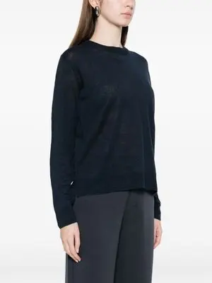 Max Mara Linen Crewneck Sweater - Multicolor