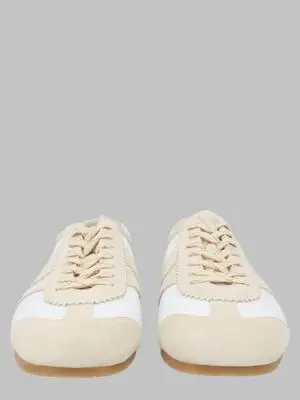 Dries Van Noten Leather And Suede Sneakers - White