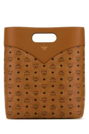 Mcm Printed Canvas Shopping Bag - Multicolor