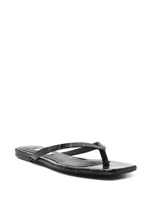 TOTEME Leather Flip Flops - Multicolor