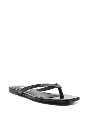 TOTEME Leather Flip Flops - Multicolor