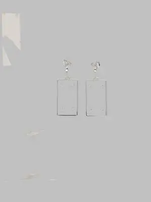 MAISON MARGIELA Orecchini Four Stitches Mini - Silver