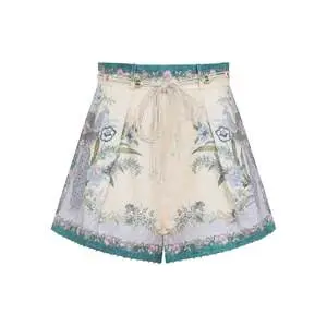 Zimmermann Indra Printed Tailored Shorts - Multicolor